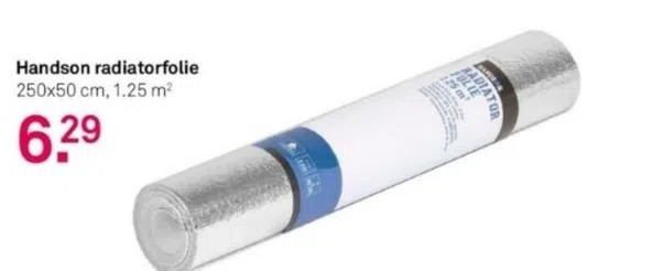 Handson radiatorfolie aanbieding bij Karwei