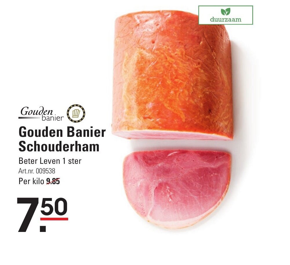Gouden Banier Schouderham per kilo aanbieding bij Sligro