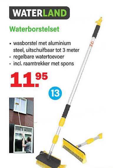 Waterland waterborstelset aanbieding bij Van Cranenbroek