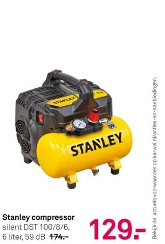 Stanley compressor aanbieding bij Karwei