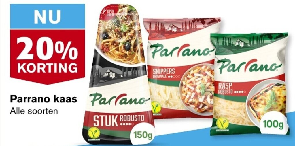 Parrano kaas aanbieding bij Hoogvliet