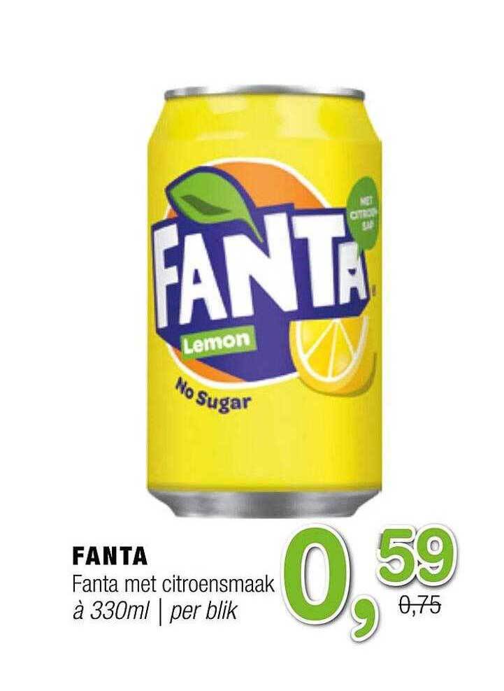Fanta fanta met citroensmaak aanbieding bij Amazing Oriëntal