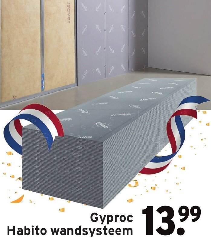 Gyproc Habito wandsysteem aanbieding bij GAMMA