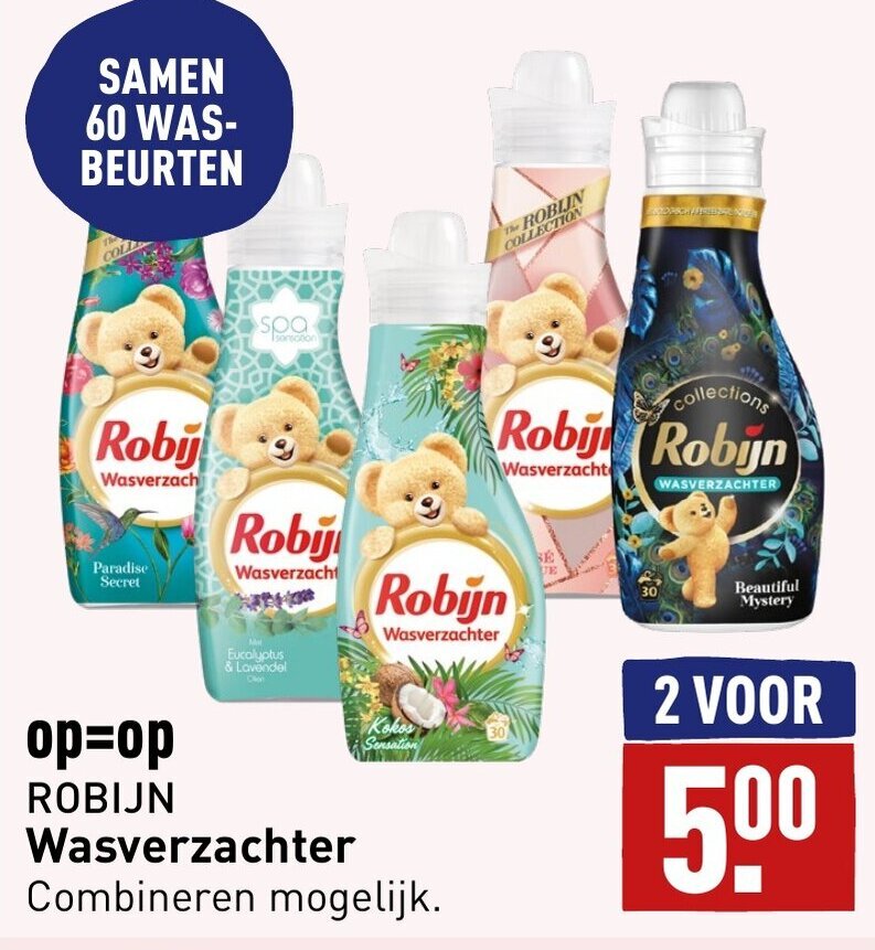 Robijn wasverzachter aanbieding bij ALDI