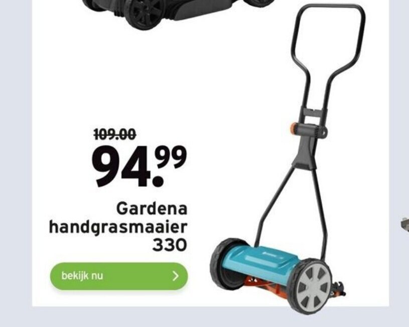 Gardena handgrasmaaier 330 aanbieding bij GAMMA