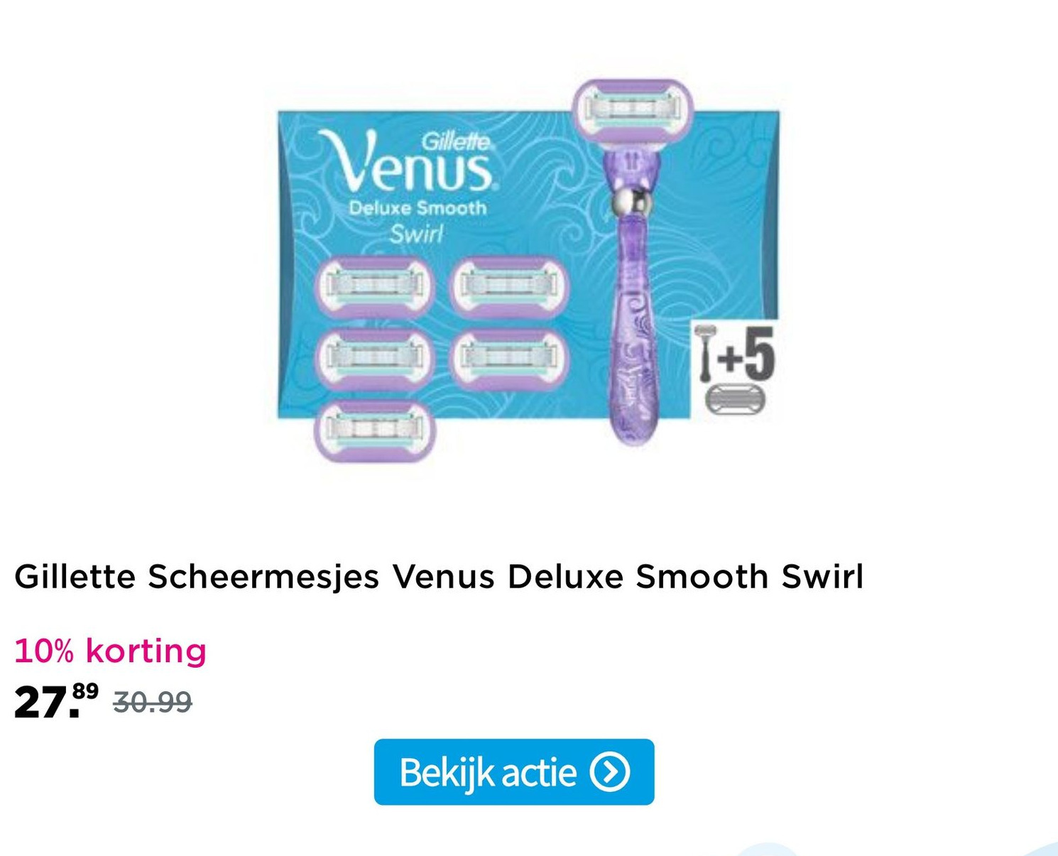 Gillette Scheermesjes Venus Deluxe aanbieding bij Plein.nl