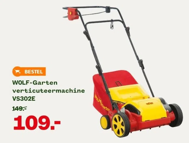 Wolf-garten verticuteermachine vs302e aanbieding bij Welkoop