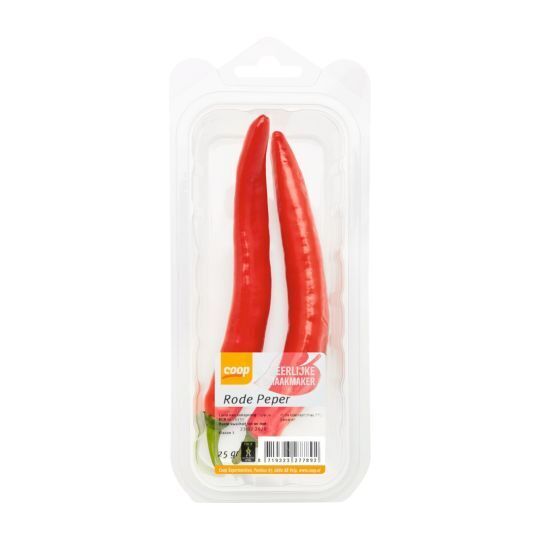 Coop rode peper aanbieding bij Coop