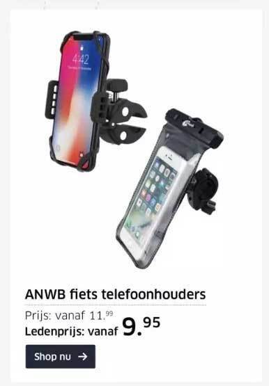 Anwb fiets telefoonhouders aanbieding bij ANWB