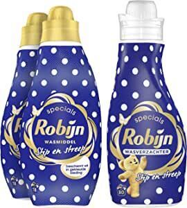 Robijn specials stip en streep wasmiddel en wasverzachter pakket, voor ...