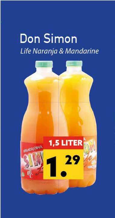 Don Simon Life Naranja & Mandarine aanbieding bij Tanger Markt