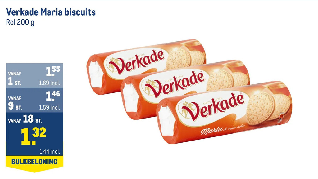 Verkade maria biscuits aanbieding bij Makro