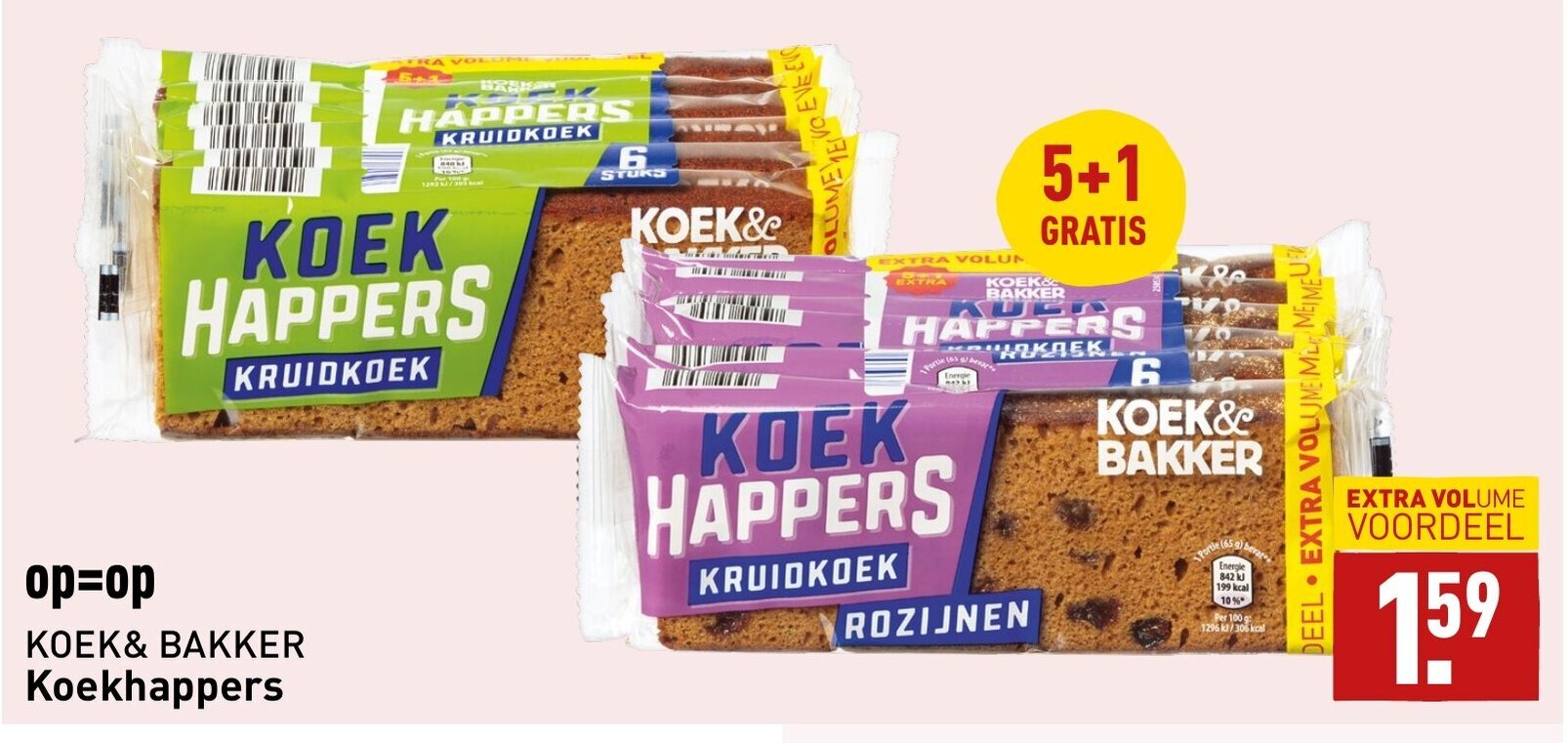 Koek& Bakker Koekhappers aanbieding bij ALDI