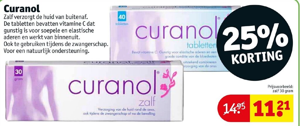 Curanol aanbieding bij Kruidvat