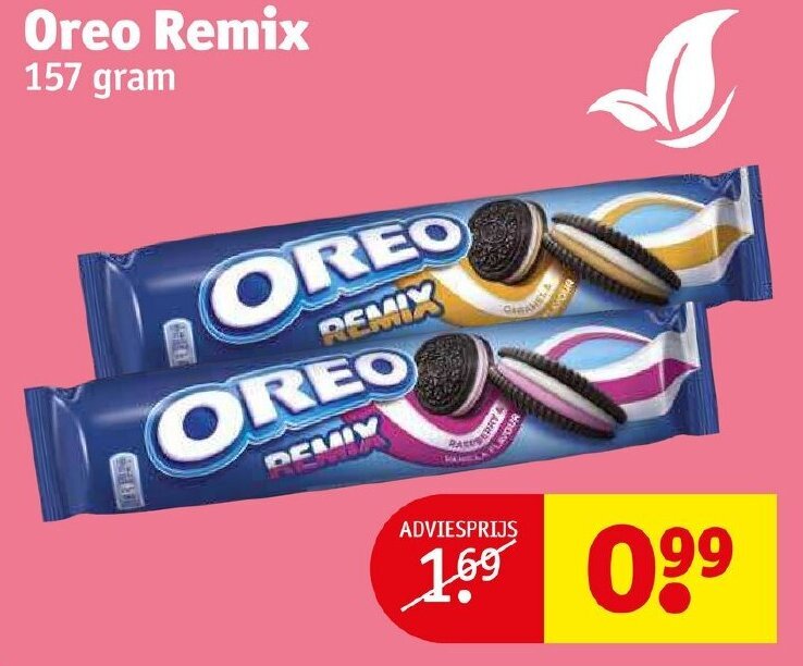 Oreo remix 157g aanbieding bij Kruidvat