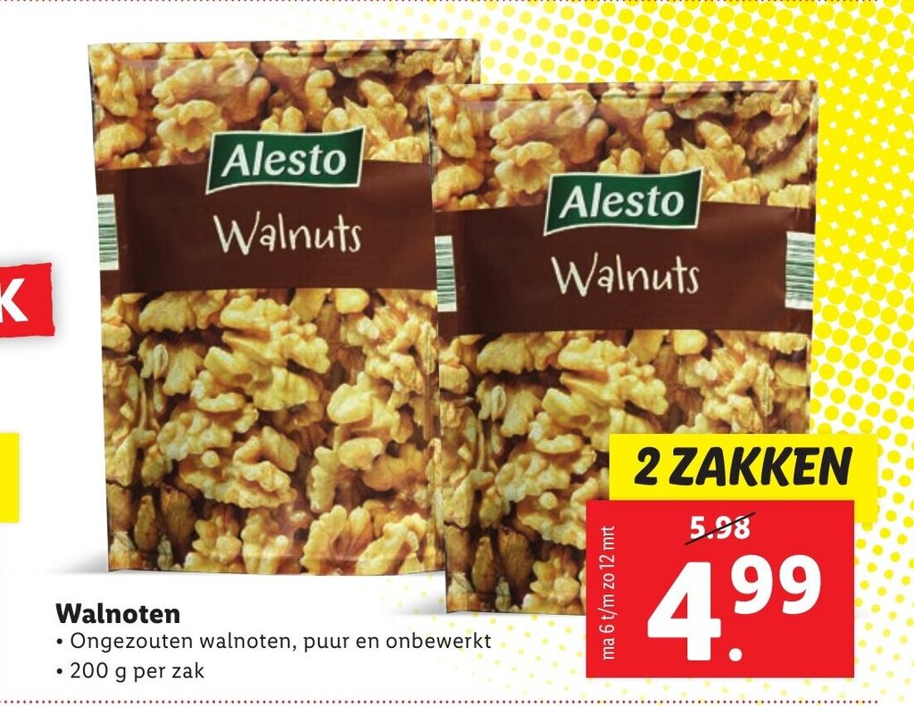 Walnoten 200g aanbieding bij Lidl