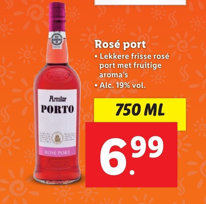 Rose port 750ml aanbieding bij Lidl