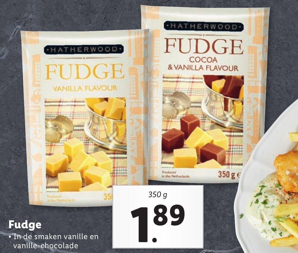 Fudge 350g aanbieding bij Lidl