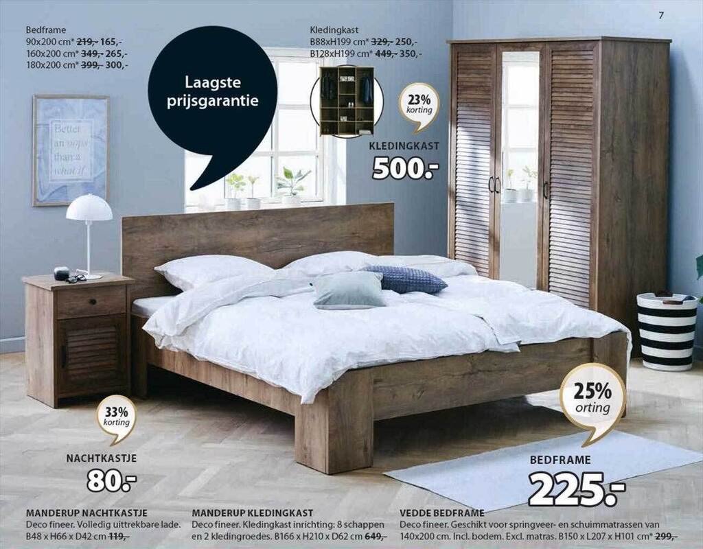 Manderup nachtkastje, manderup kledingkast of vedde bedframe aanbieding ...
