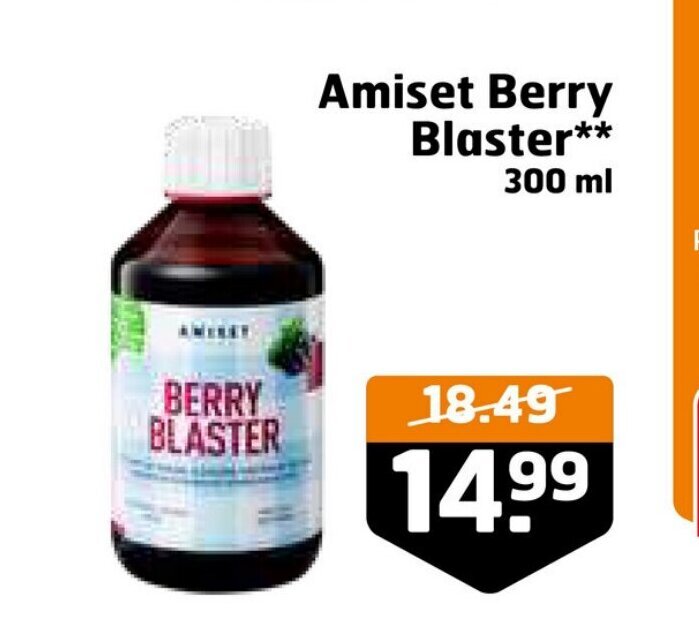 Amiset Berry Blaster 300 ml aanbieding bij Trekpleister