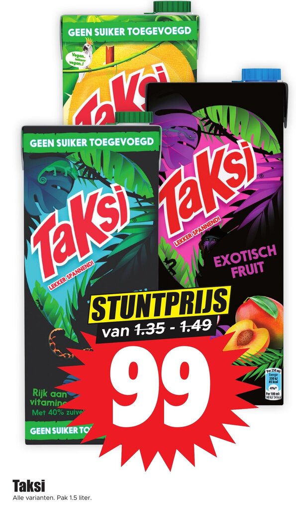 Taksi 1.5 liter aanbieding bij Dirk