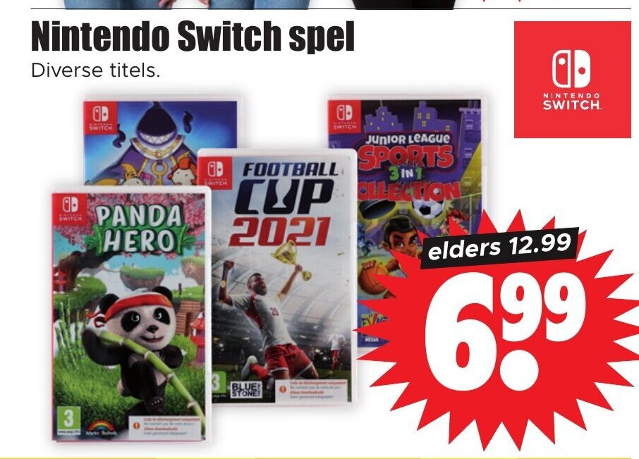 Nintendo switch spel aanbieding bij Dirk