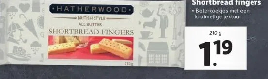 Shortbread fingers aanbieding bij Lidl