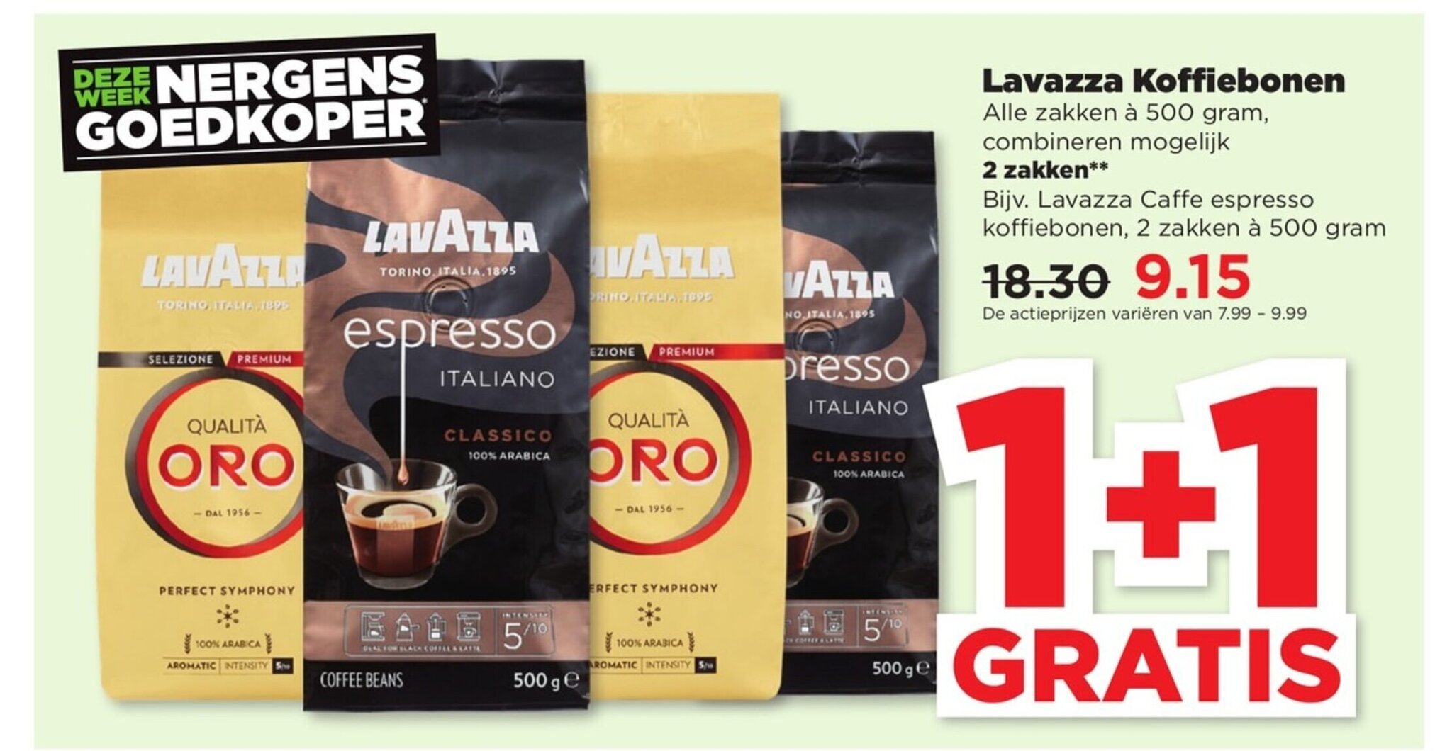 Lavazza Koffiebonen aanbieding bij PLUS