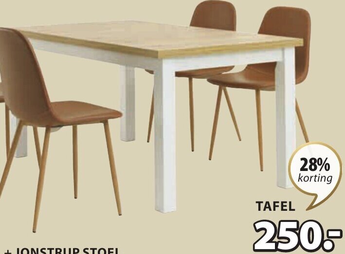Markskel Tafel B90 x L150 / 193 x H75cm aanbieding bij Jysk
