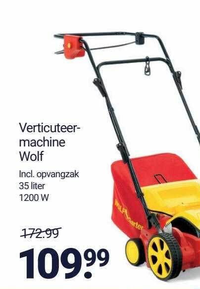 Verticuteermachine wolf aanbieding bij Inter Chalet