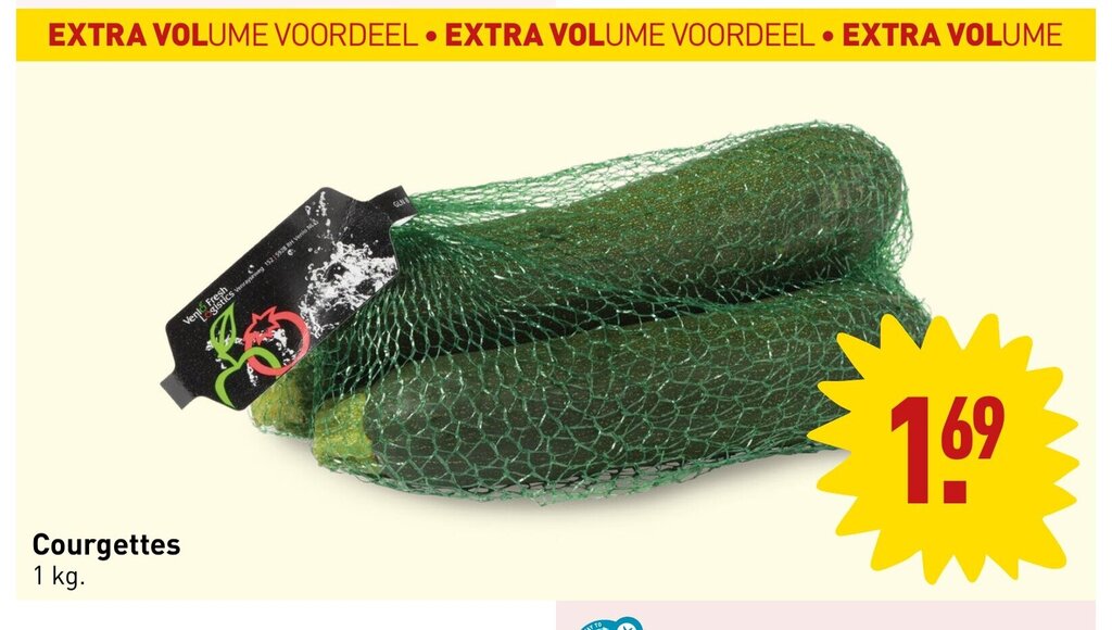 Courgettes 1 kg aanbieding bij ALDI