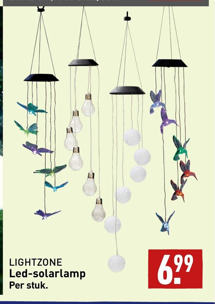 Lightzone Led-solarlamp aanbieding bij ALDI