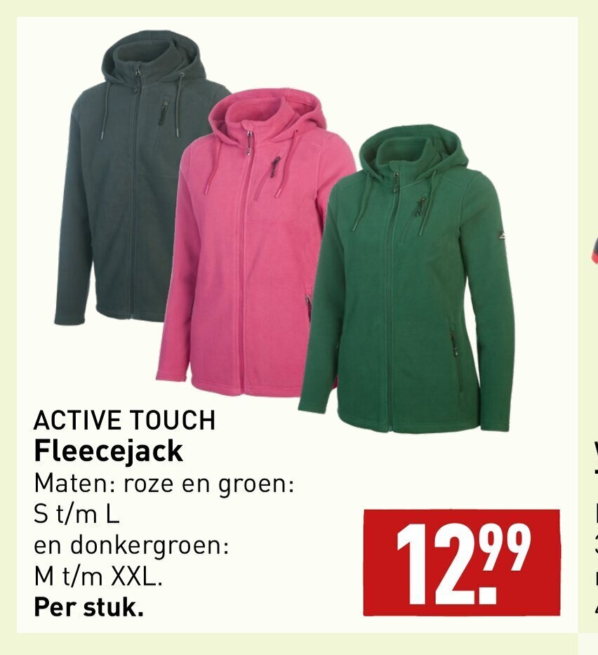 Active Touch fleecejack aanbieding bij ALDI