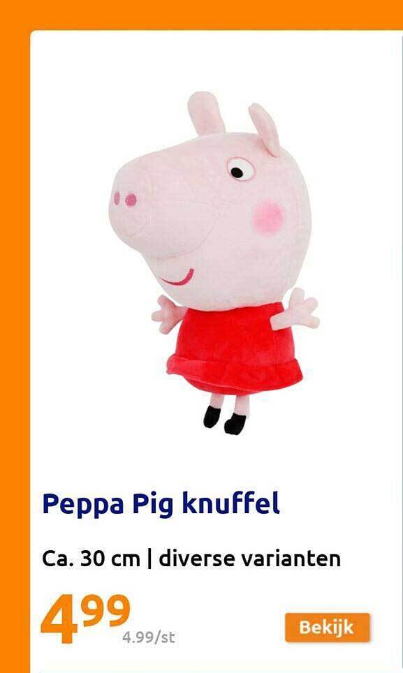 Peppa pig knuffel aanbieding bij Action