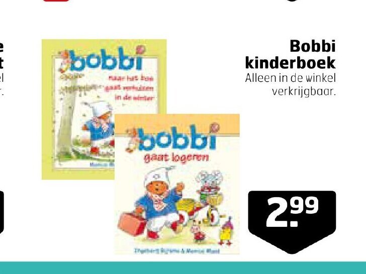 Bobbi kinderboek aanbieding bij Trekpleister