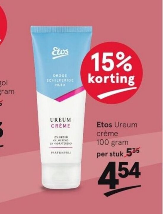 Ureum cream 100 gram aanbieding bij Etos