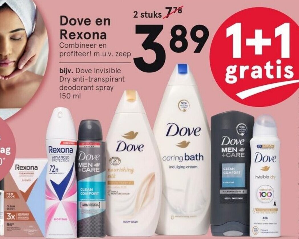 Dove en rexona aanbieding bij Etos