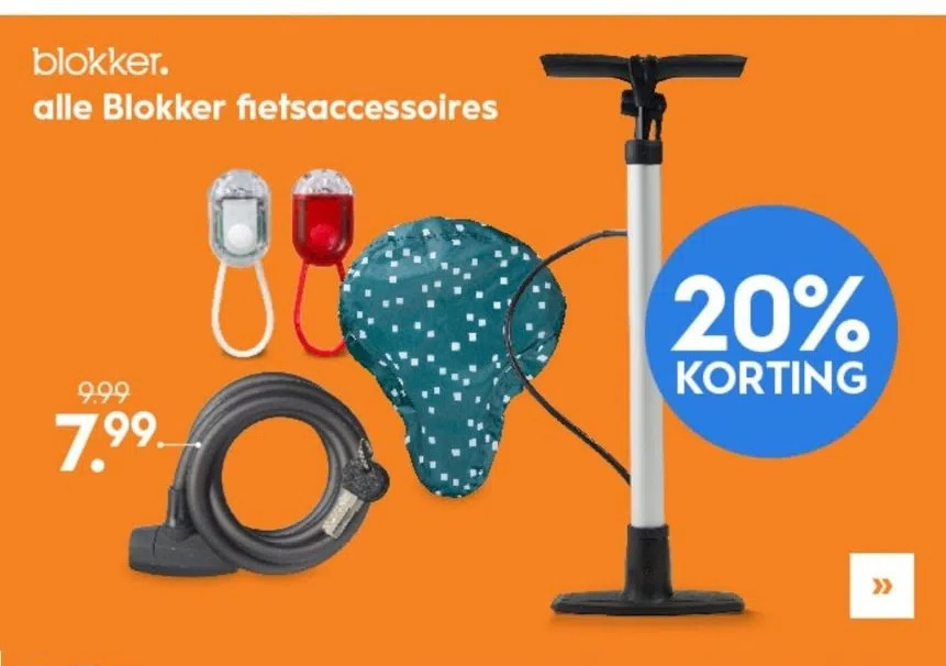 Alle blokker fietsaccessoires aanbieding bij Blokker