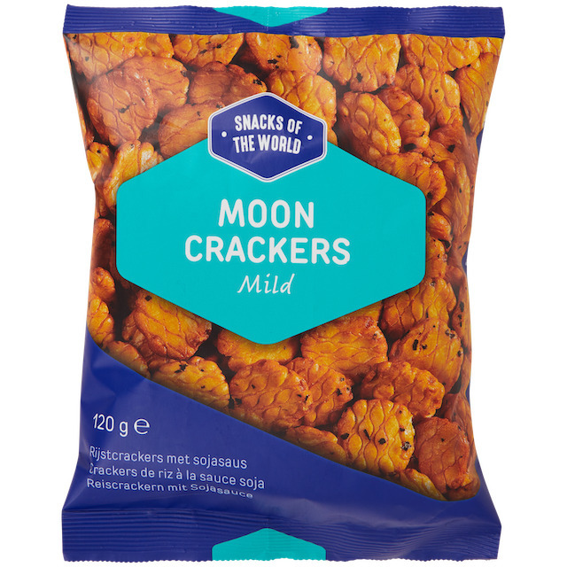 Snacks of the world moon crackers mild aanbieding bij Action