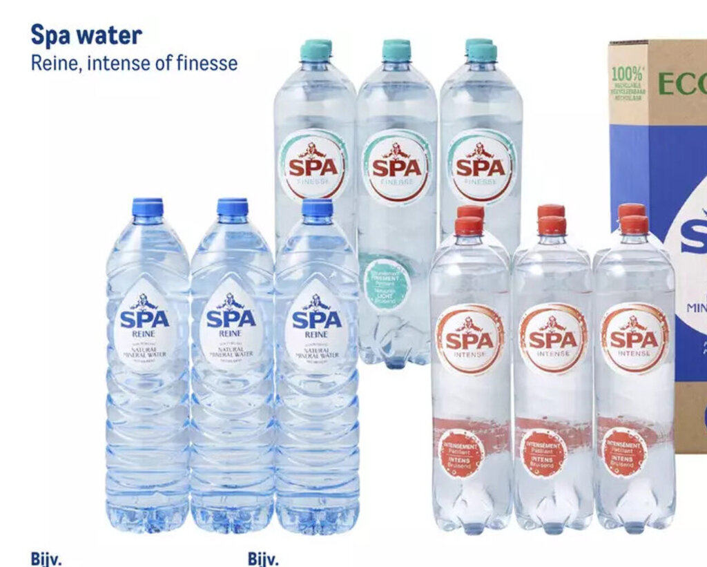 Spa Water Reine Folle 6 Flessen a 1.5 Liter aanbieding bij Makro
