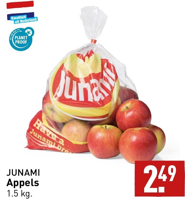 Junami Appels 1.5kg aanbieding bij ALDI