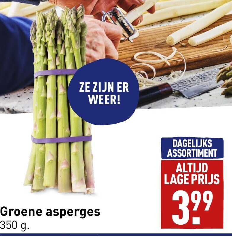 Groene Asperges 350g aanbieding bij ALDI