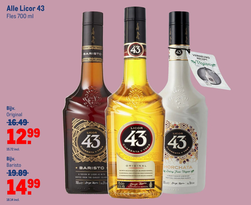 Alle licor 43 aanbieding bij Makro