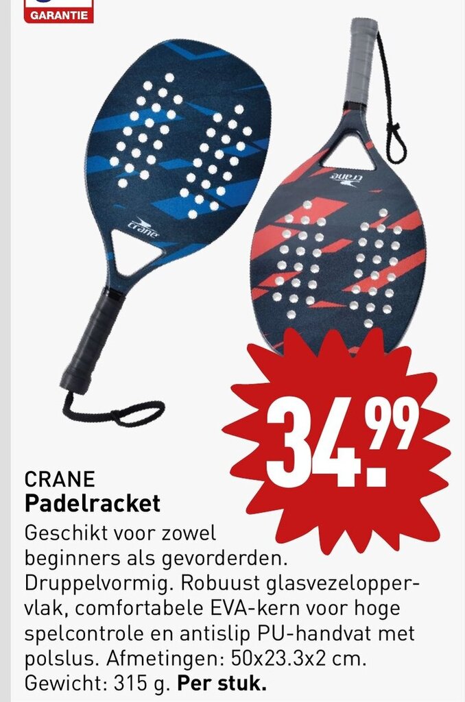 Crane padelracket aanbieding bij ALDI