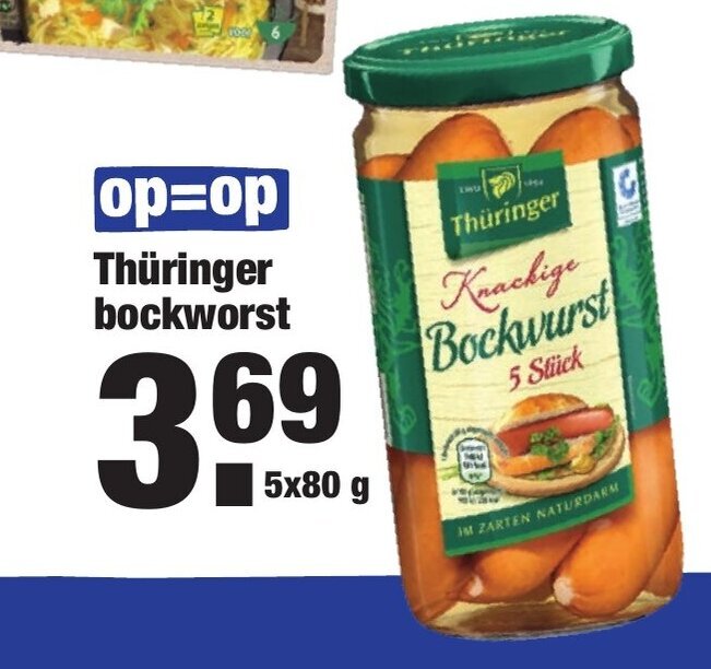 Thuringer bockworst aanbieding bij ALDI