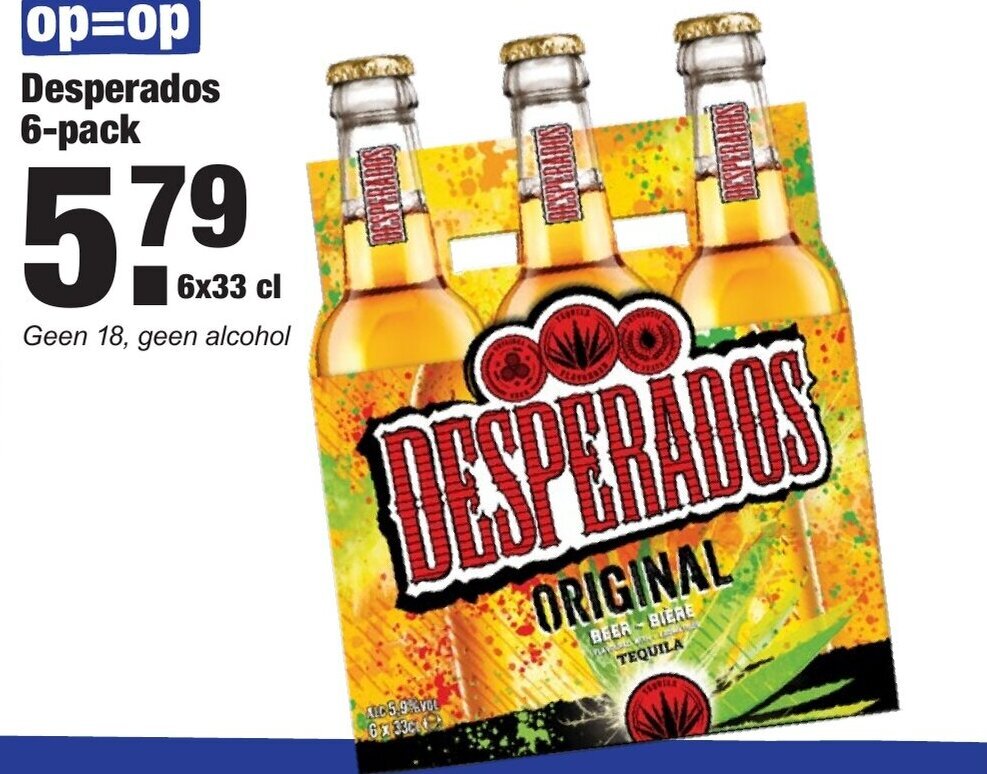 Desperados 6-pack aanbieding bij ALDI