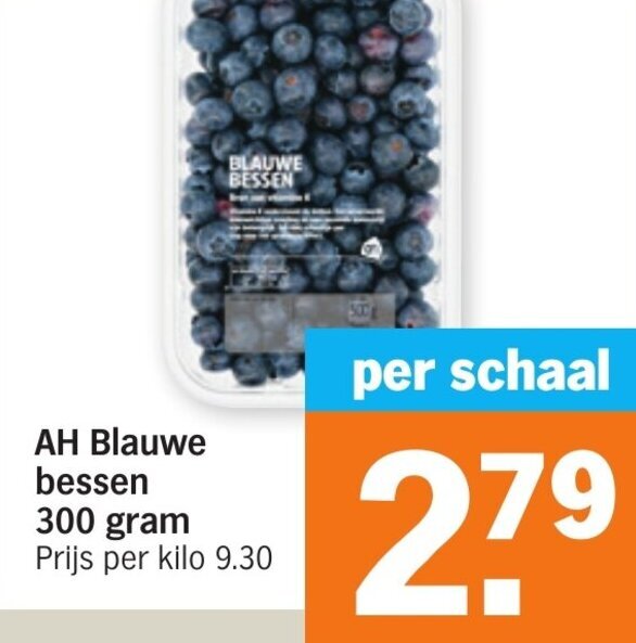 AH Blauwe bessen 300g aanbieding bij Albert Heijn