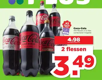 Coca-cola 1.5 liter aanbieding bij PLUS