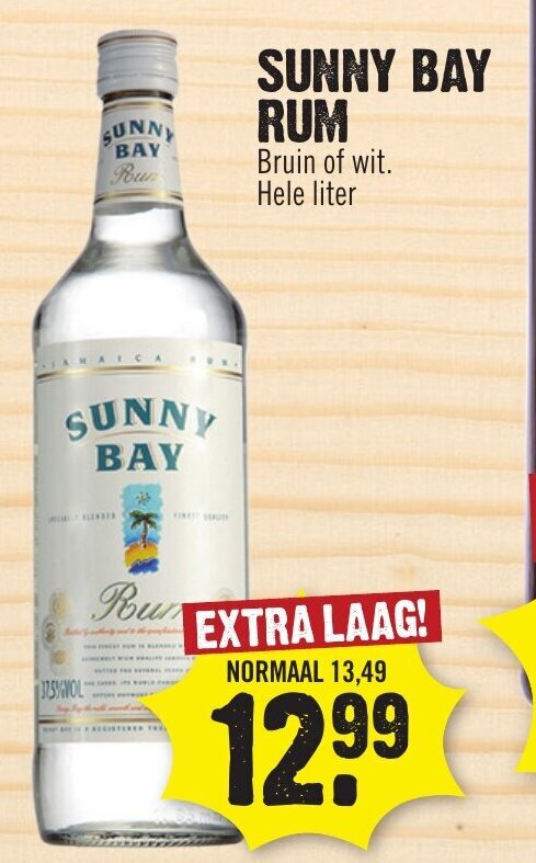 Sunny bay rum aanbieding bij Dirk