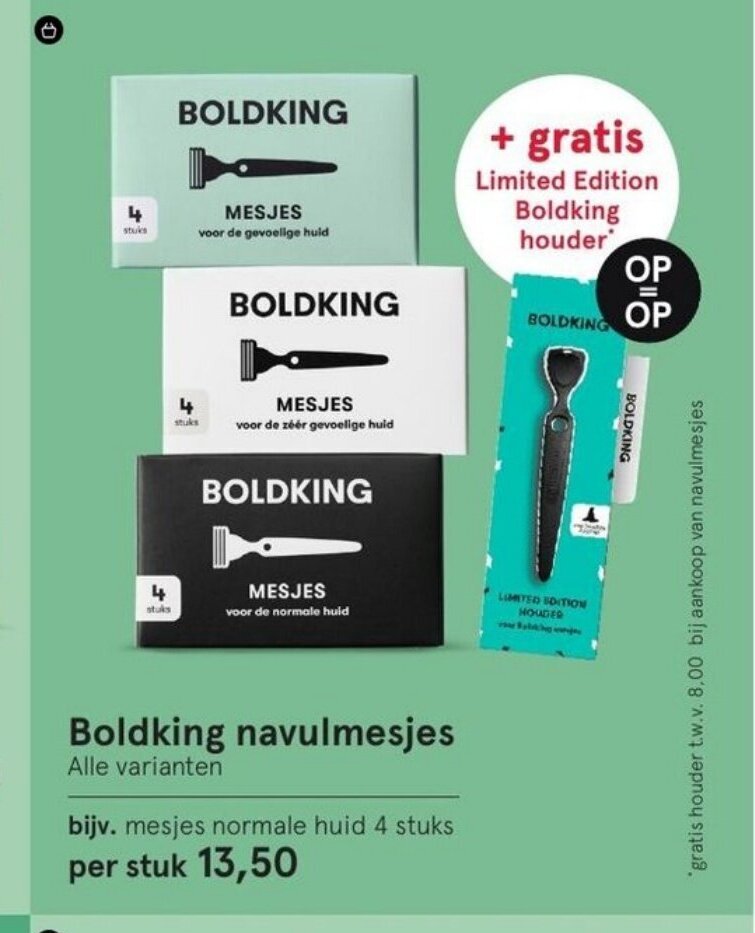 Boldking navulmesjes aanbieding bij Etos